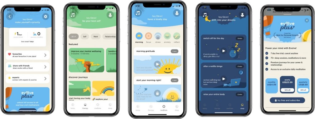 Build Evolve App: Mental Health & Self Care Tracker App Development