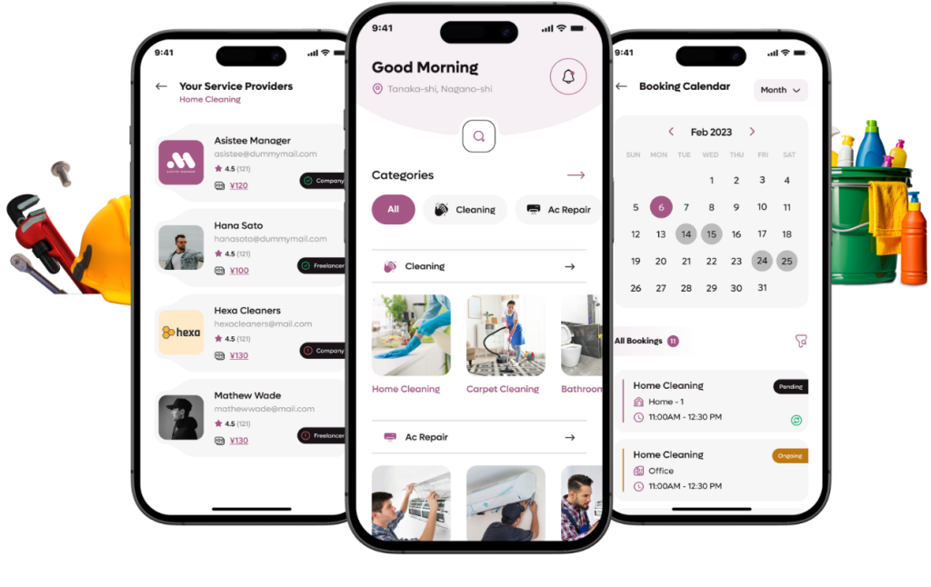 Japanese Handyman Services App Portfolio